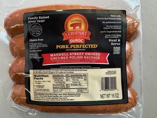 Maxwell Street Polish Sausage Links - Compart Family Farms